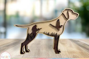 Layered Hunting Dog Laser Cut File SVG · Creative Fabrica