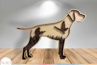 Layered Hunting Dog Laser Cut File SVG · Creative Fabrica