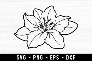 Azalea Flower SVG, Spring Flower Graphic by Creative Art · Creative Fabrica