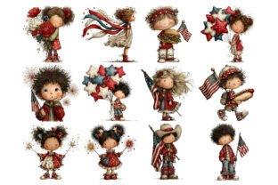 Patriotic Kids Clipart PNG Graphic by Nicolle's Colorful Art · Creative ...