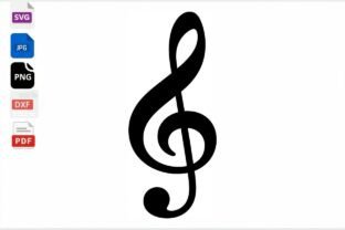 Treble Clef SVG Music Symbol Instant Graphic by mhrana730 · Creative ...