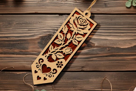 Laser Cut Floral Bookmark SVG · Creative Fabrica