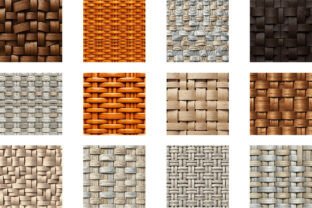 Woven Texture Seamless Pattern Set Graphic by Designstock · Creative ...