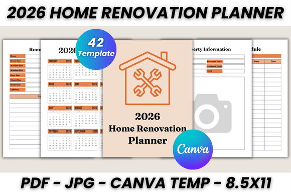 2026 Digital Planner for Shopify Canva Template Graphic by DIGITAL ...
