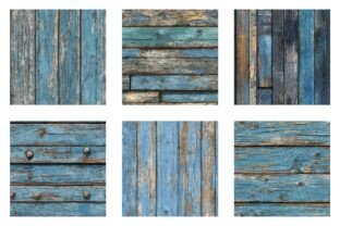 Blue Wood Textures Digital Paper Graphic by Print Magic · Creative Fabrica