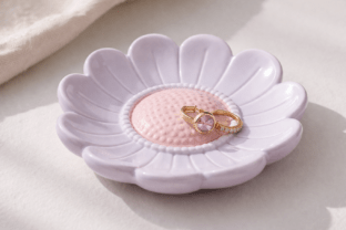 Daisy Jewelry Dish - Flower Trinket STL · Creative Fabrica