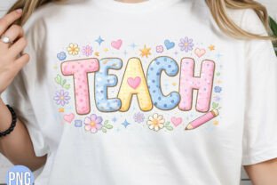 Pastel Floral Teach Alphabet Pattern PNG Graphic by Frogi Prints ...