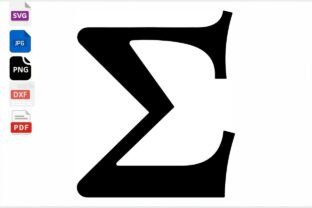 Sigma Symbol SVG Math Science Greek Graphic by mhrana730 · Creative Fabrica