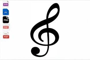 Treble Clef SVG Music Notes Digital Graphic by mhrana730 · Creative Fabrica