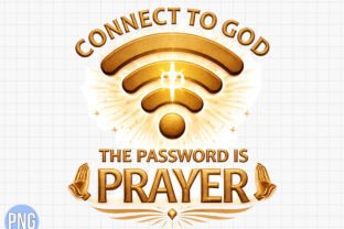 Connect to God Prayer Wifi Sign PNG Graphic by AVA STORE · Creative Fabrica