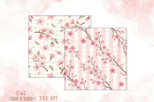 Pink Sakura Floral Seamless Patterns Graphic by Craftfiles-SVG ...