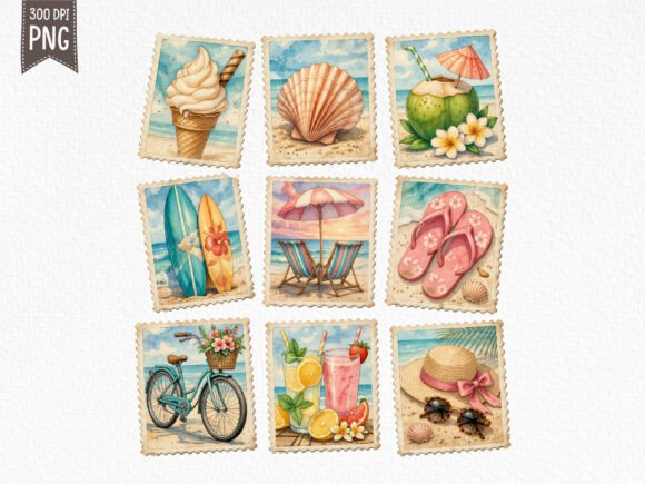 Cute Summer Flamingo Beach PNG Graphic by SR Design · Creative Fabrica