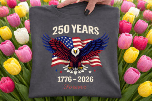 250 Years Eagle Flag 1776-2026 Design Graphic by PIXEL CRAFT STUDIO ...