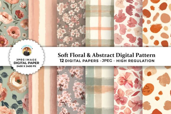 Botanical & Abstract Digital Patterns Graphic by sagorarts · Creative ...