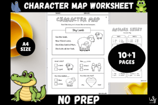 Character Map Reading & Emotion Sheets Graphic by wodstudio08 ...