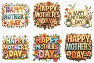 Mother’s Day Text Clipart Bundle PNG Graphic by Marshall Designs ...