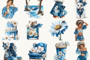Watercolor Daisy Summer Clipart Graphic by busydaydesign · Creative Fabrica