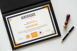Gold Award Certificate Template Graphic by orbit · Creative Fabrica