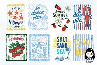 Hand Drawn Summer Coastal Clipart Bundle Graphic by Cat Lady · Creative ...