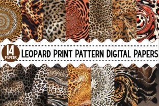 Leopard Print Pattern Digital Papers Graphic by PrintExpert · Creative ...