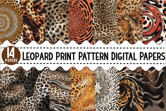 Leopard Print Pattern Digital Papers Graphic by PrintExpert · Creative ...