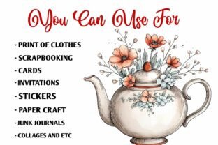 Summer Bridal Tea Party Set Clipart Graphic by Print Magic · Creative ...