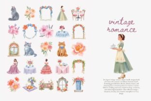Vintage Romance Watercolor Illustrations Graphic by Patishop Art ...