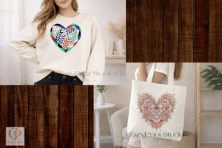Floral Heart Valentines Day Clipart Graphic by CozyPrint Studio Co ...