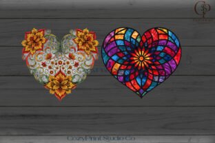 Floral Heart Valentines Day Clipart Graphic by CozyPrint Studio Co ...