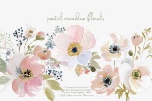 Pastel Floral Clipart Set Graphic by Patishop Art · Creative Fabrica