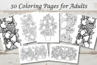 50 Citrus Fruit Branch Coloring Pages Graphic by Lasercut_pro ...