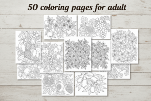 50 Citrus Fruit Branch Coloring Pages Graphic by Lasercut_pro ...