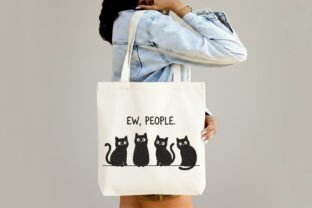 Ew People Cat Embroidery Design · Creative Fabrica
