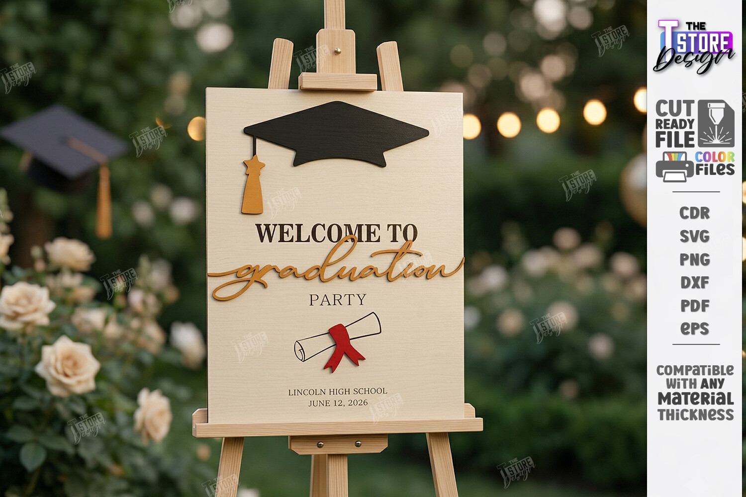 Graduation Welcome Sign 2026 Laser Cut · Creative Fabrica
