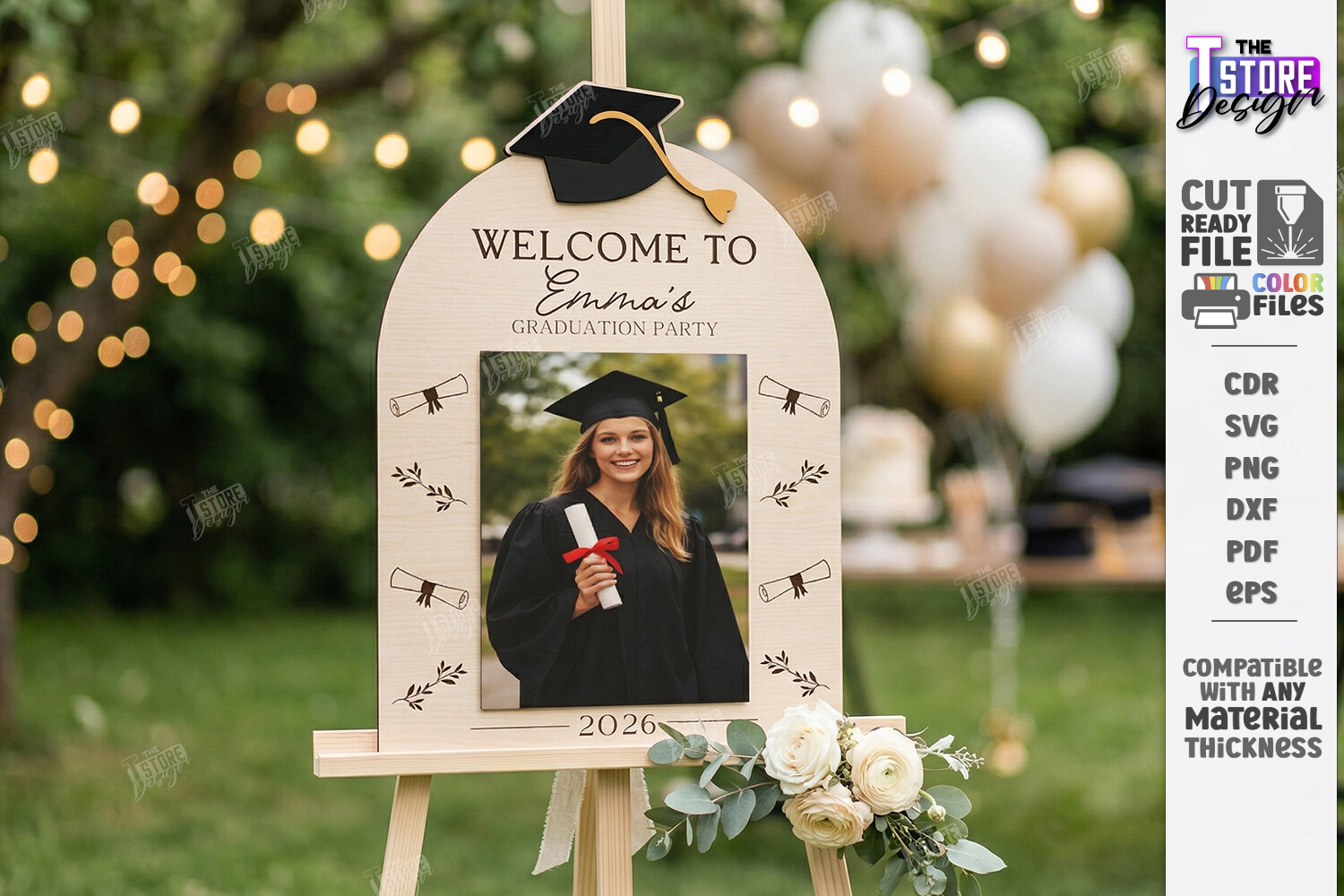 Graduation Welcome Sign 2026 Laser Cut · Creative Fabrica