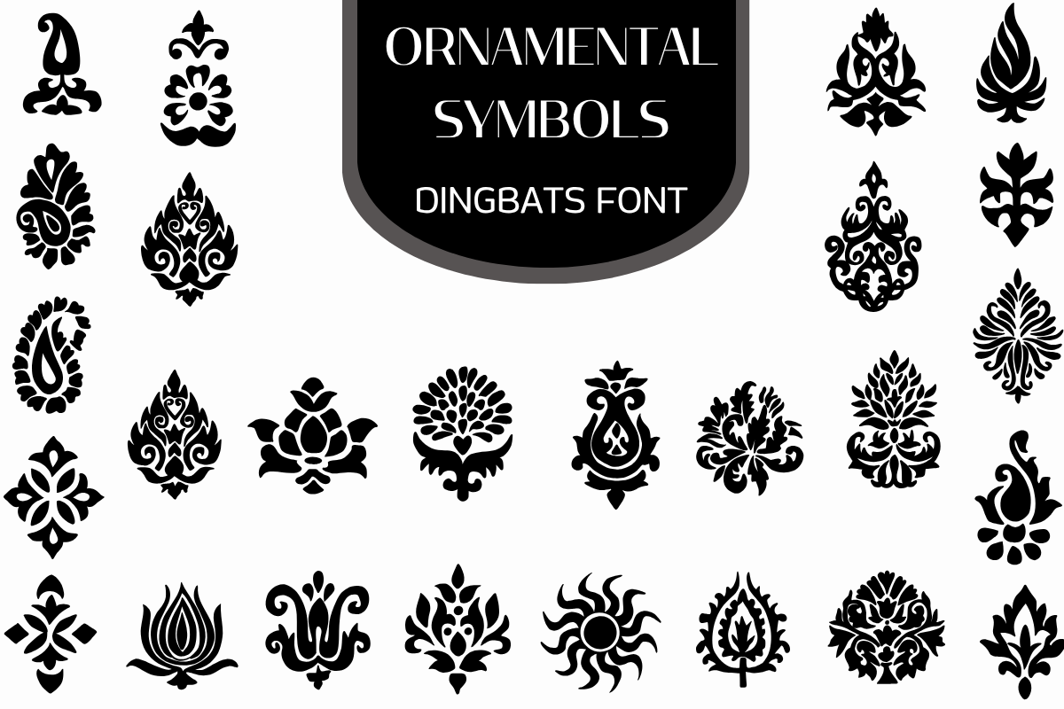 Ornamental Symbols Font by Heartcraft Atelier · Creative Fabrica