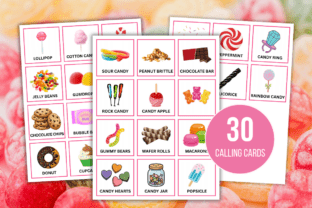 Candy 50 Bingo Game Fun Party Kids Graphic by PixelArt · Creative Fabrica