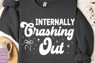 Crash out Retro Funny Quote SVG Graphic by Creative idea · Creative Fabrica