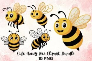 Cute Honey Bee Clipart Bundle Graphic by zahed6525 · Creative Fabrica