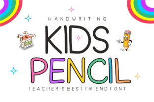 Kids Reading Font by TaralArt · Creative Fabrica