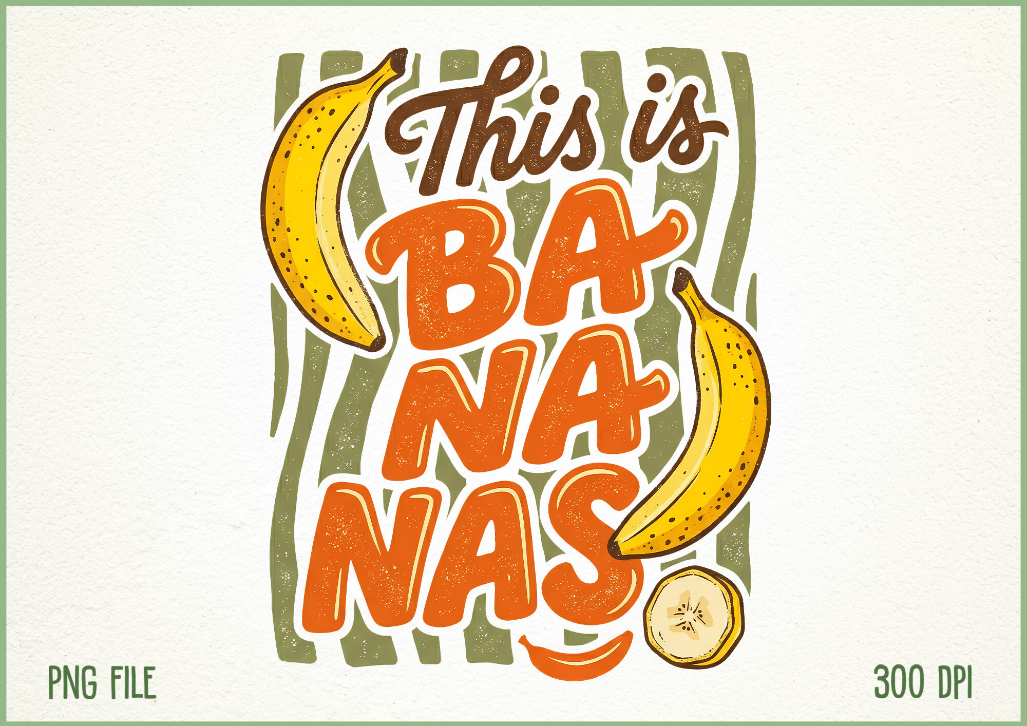 This is Bananas Retro Fruit Food Design Graphic by SoftInk Studio ...