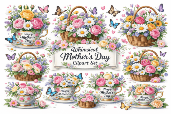 Mothers Day Clipart Set Graphic by Creative Studio 55 · Creative Fabrica