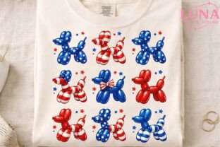 Patriotic Balloon Dogs PNG Clipart Graphic by LunaDesignHouse ...