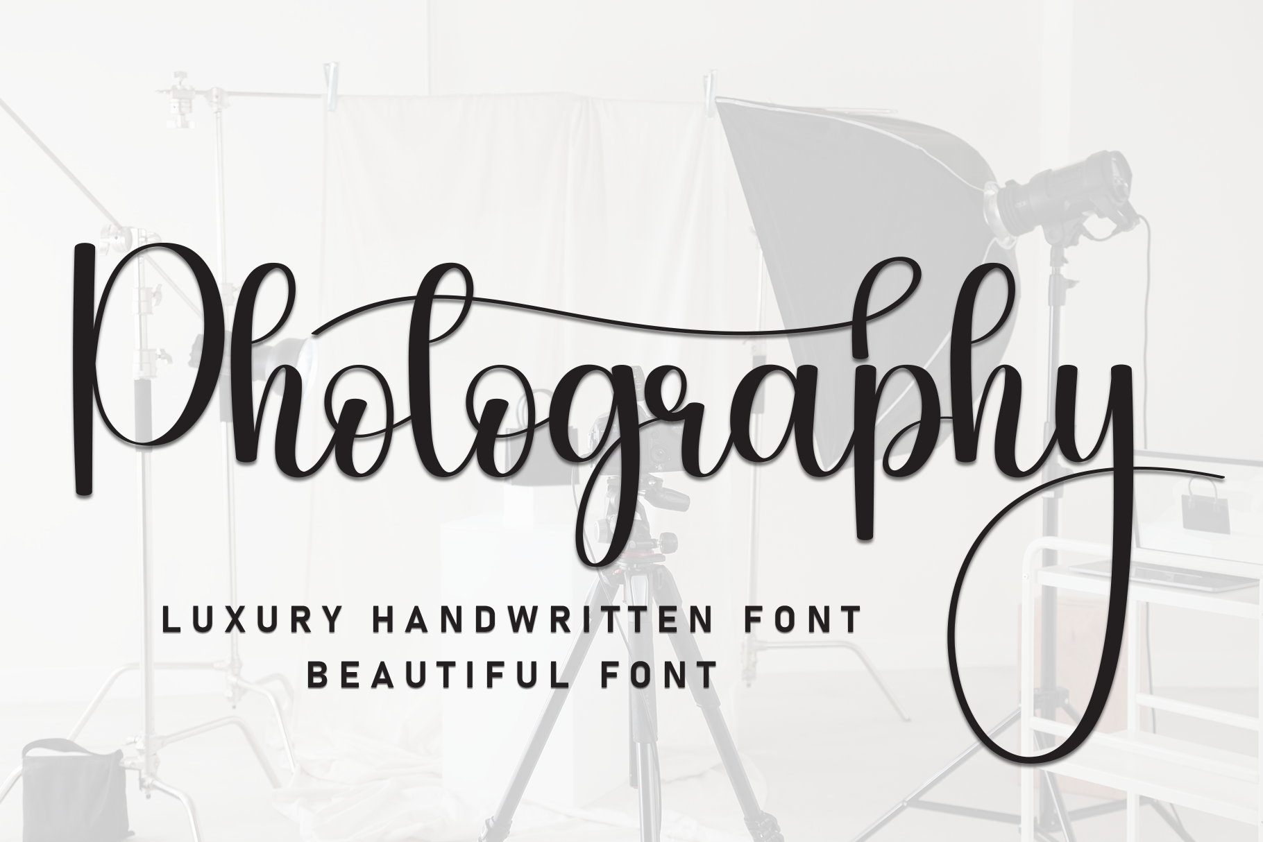 Photography Font by Robbots stores · Creative Fabrica
