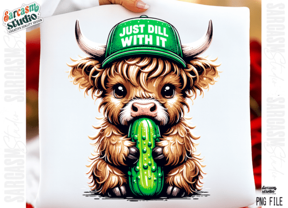 Not Today Heifer Funny Highland Cow PNG Graphic by Sarcasm Studio ...