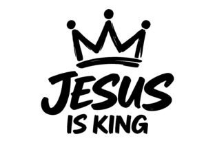 Jesus is King Crown Christian SVG Graphic by Crafts Station · Creative ...
