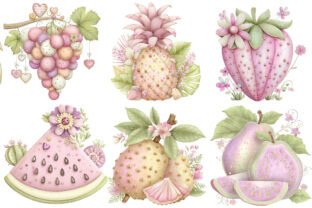 Pastel Tropical Fruits Clipart Graphic by Artoya · Creative Fabrica