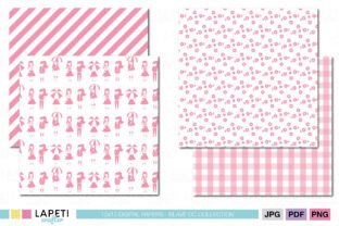 Pink Cute Digital Papers Graphic by lapeticrafter · Creative Fabrica