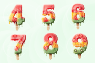 Summer Popsicle Alphabet Clipart PNG Graphic by HBM Clipart · Creative ...