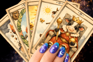 Cow Tarot Cards Clipart, 22 PNG Graphic by digitalplannerland ...